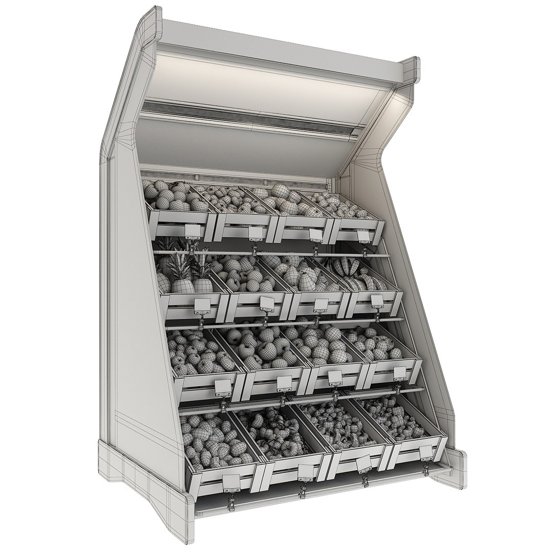 3D Model Shelves With Products - TurboSquid 1740138