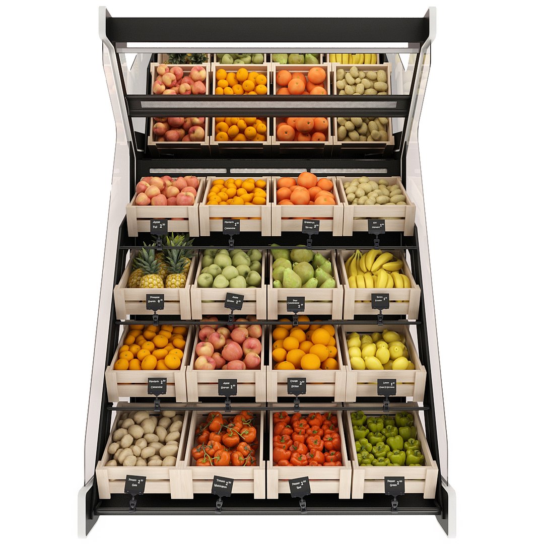 3D Model Shelves With Products - TurboSquid 1740138