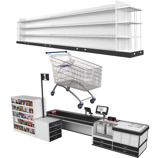 Checkout Counter 3D Models for Download | TurboSquid