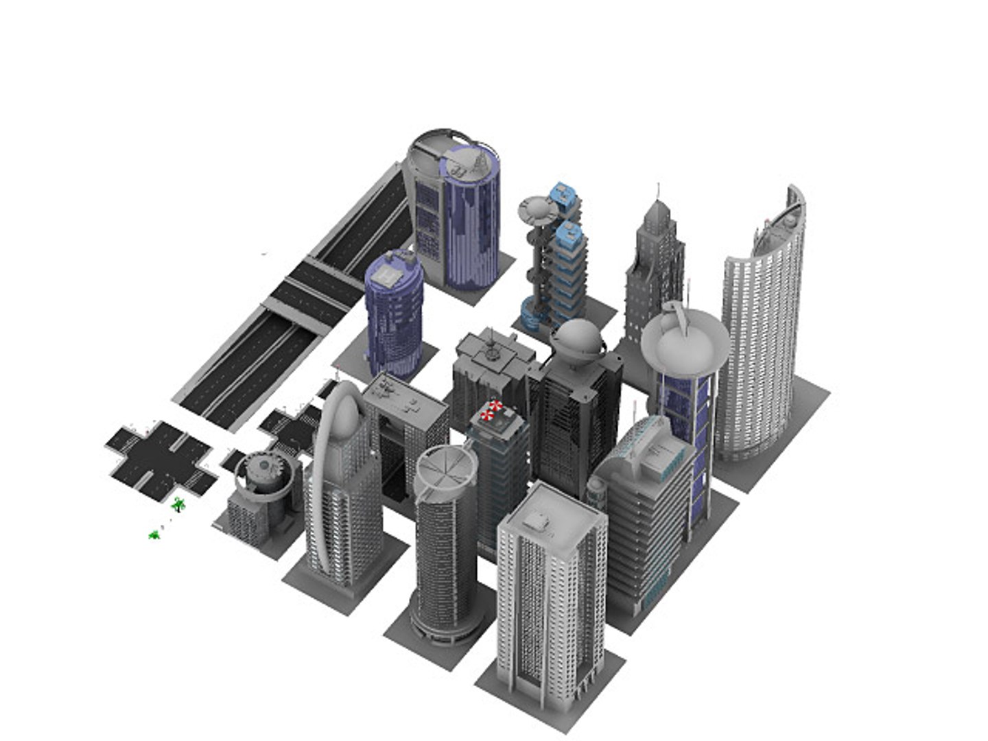 Office Buildings Business 3d Model