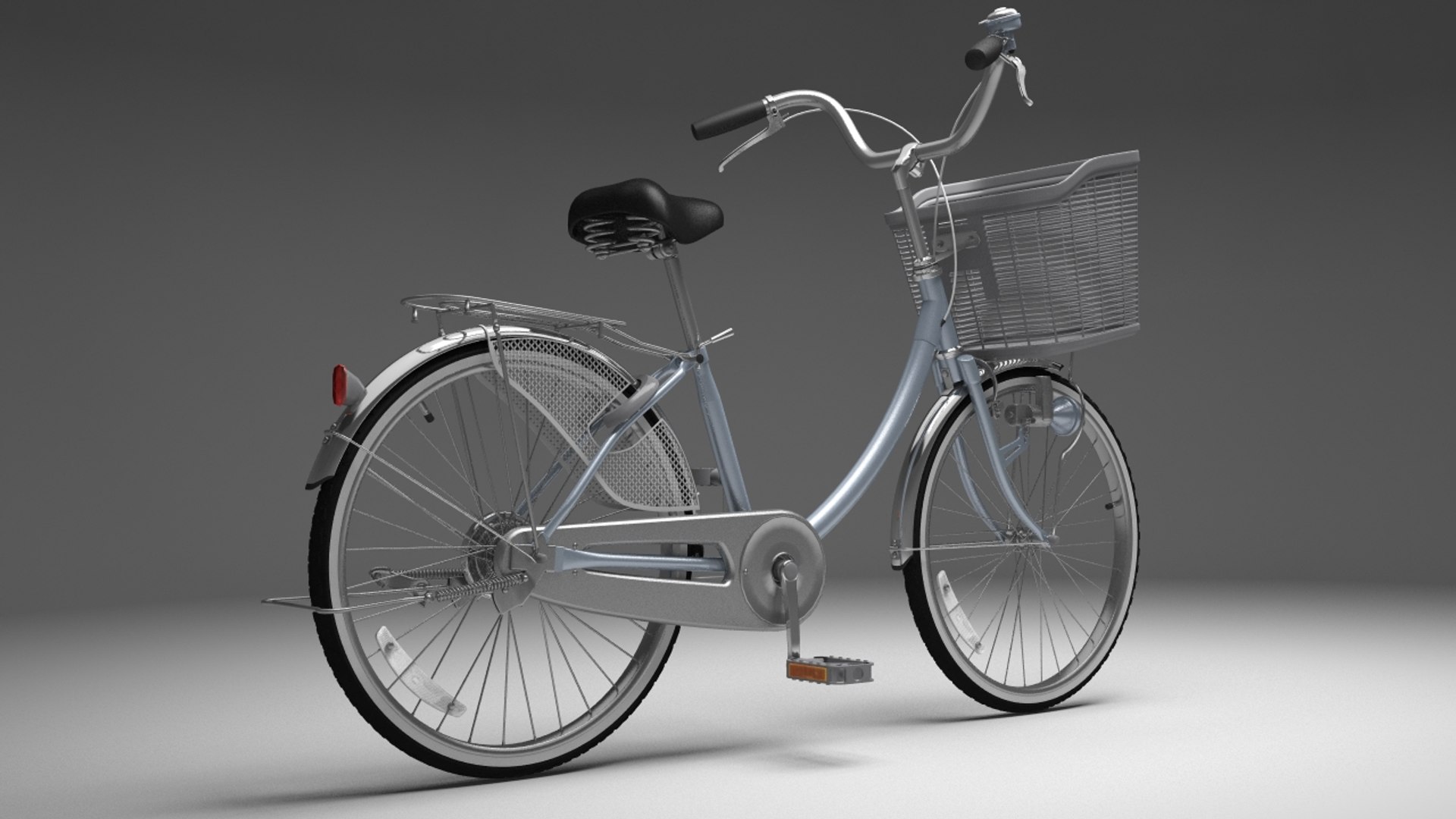 3d Model Bicycle Rigged Ready