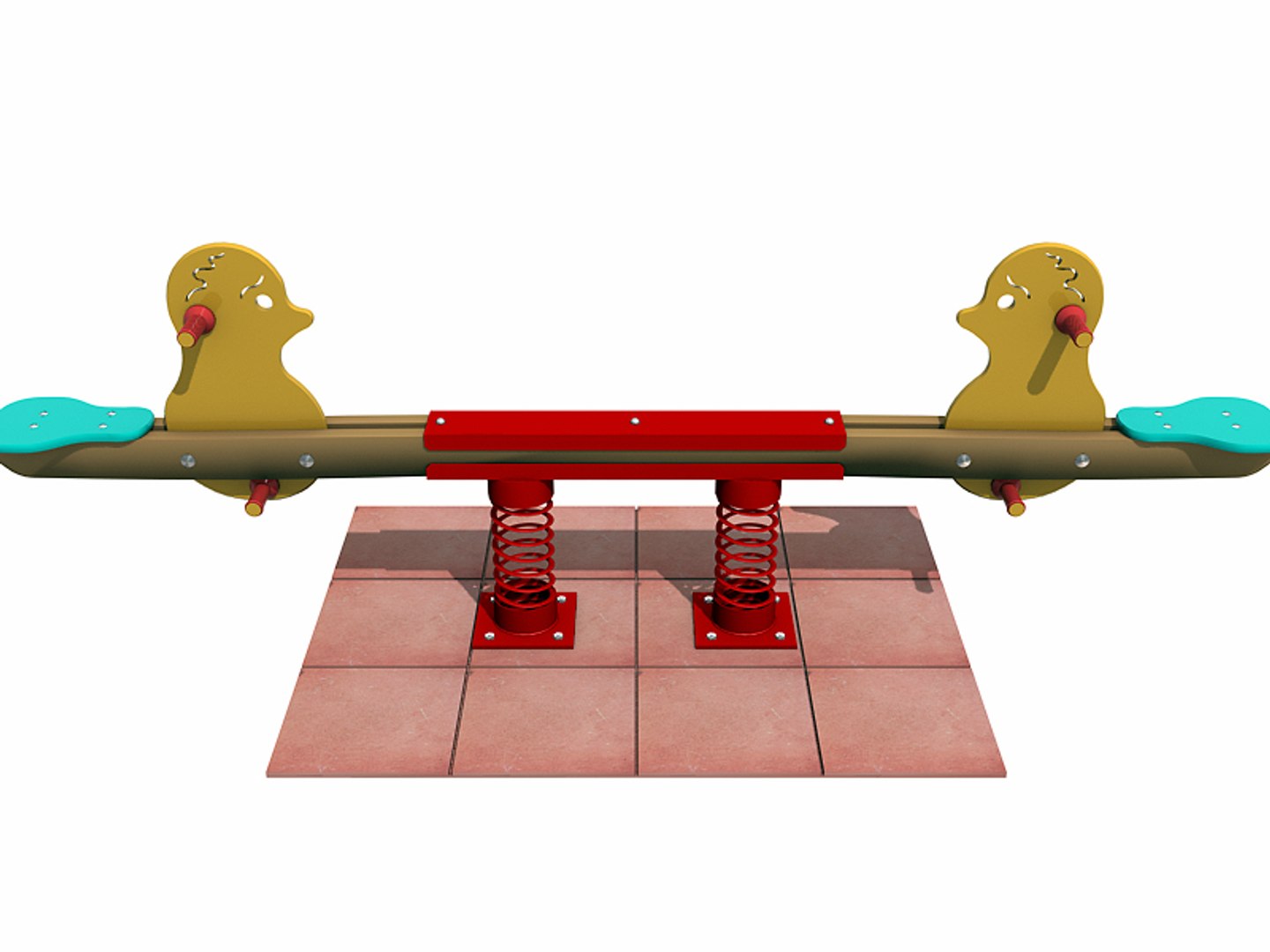 3d spring rocking chicken model