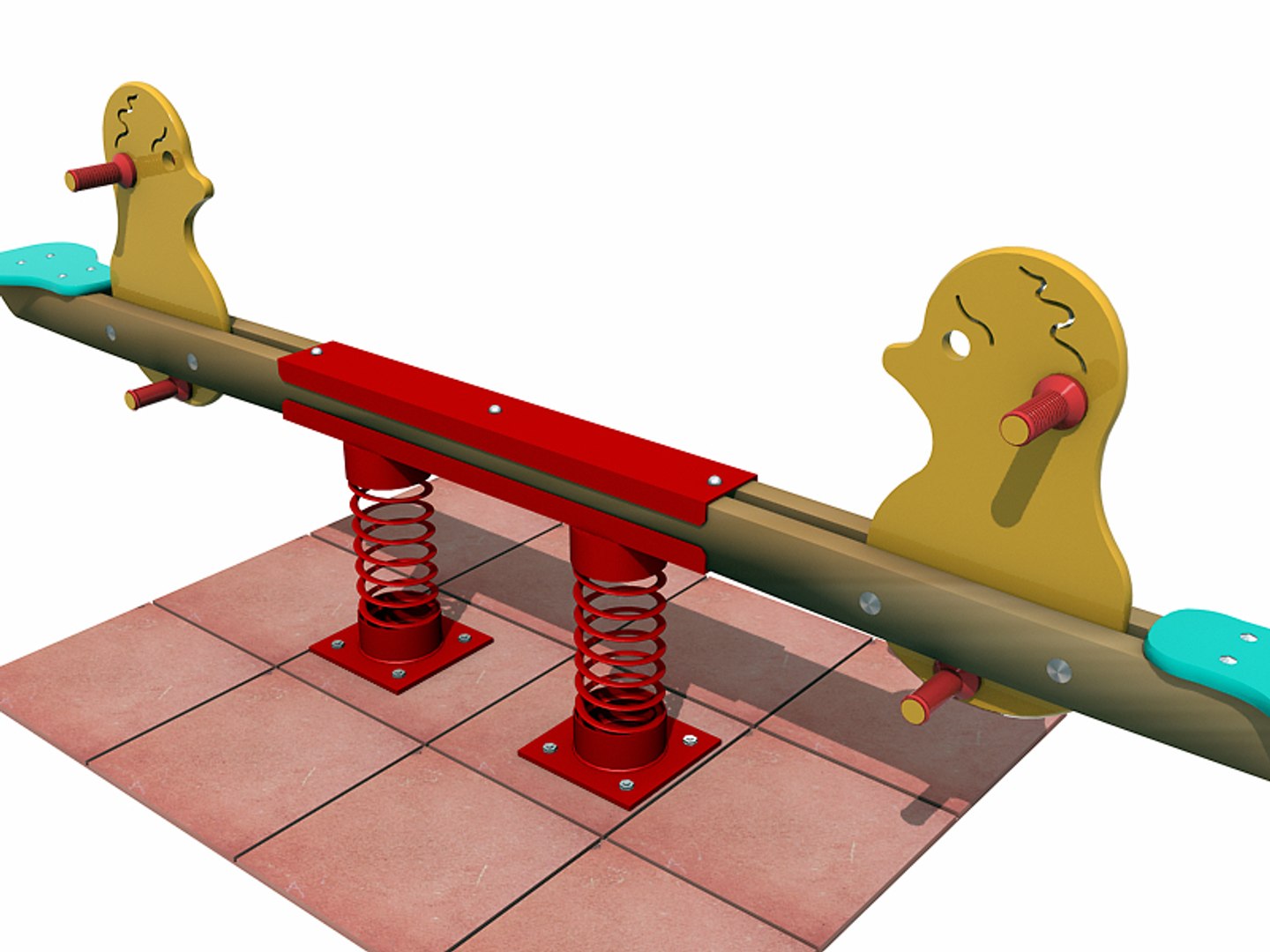 3d spring rocking chicken model