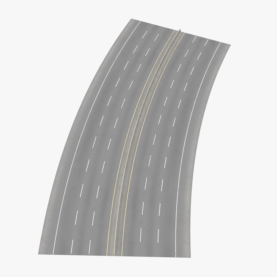 6 Lane Highways Way 3D Model - TurboSquid 1358661