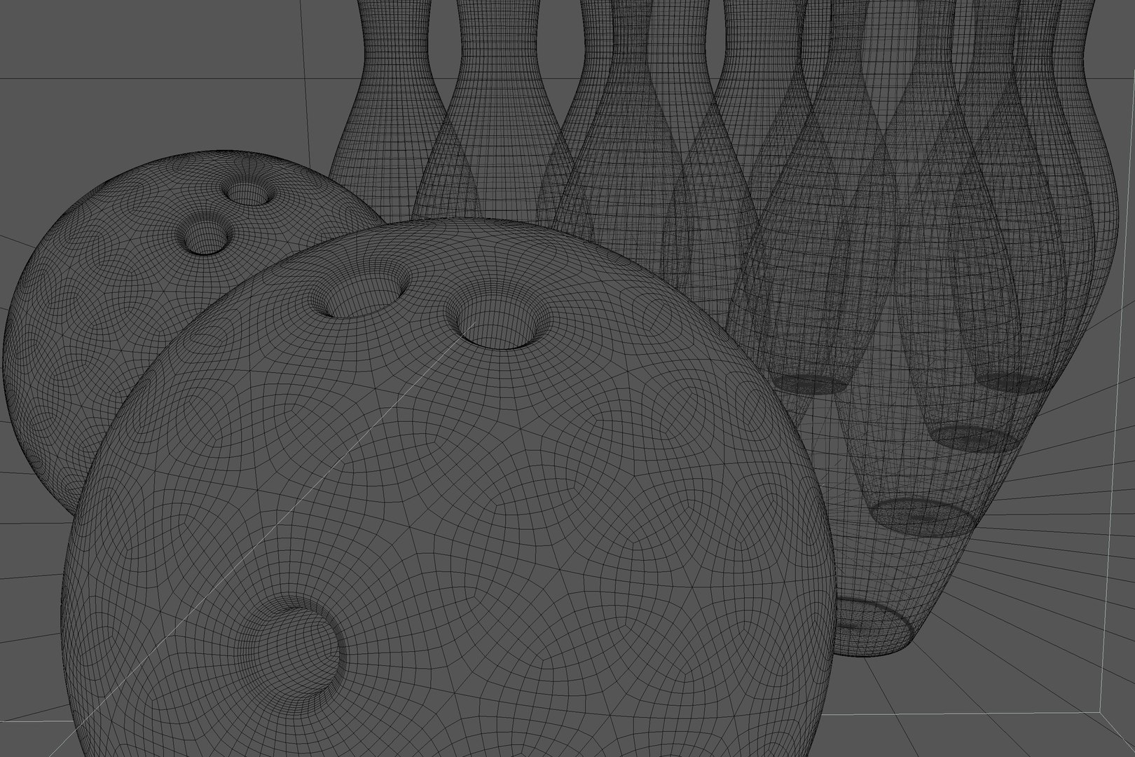 3D Bowling Balls And Pins - TurboSquid 2200111