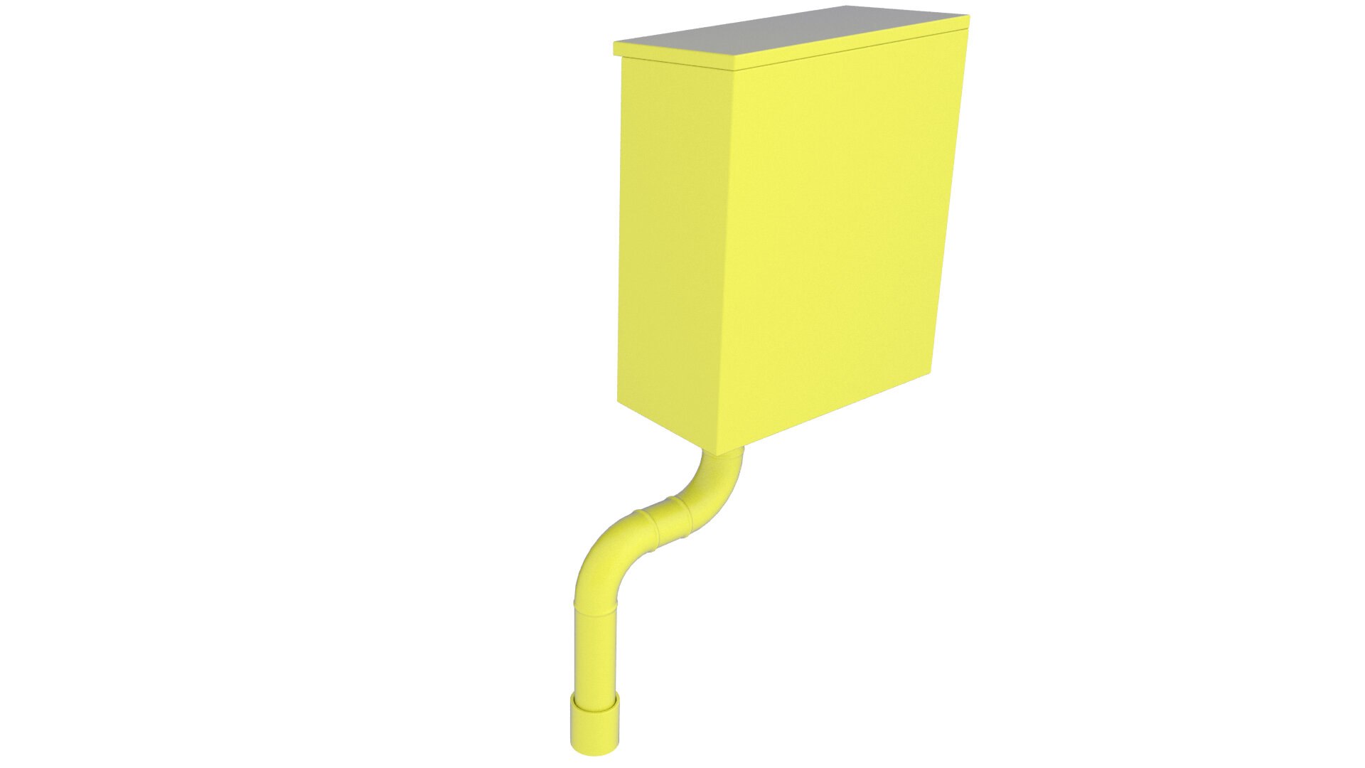 3D Yellow Meter Box Gas 9 - TurboSquid 1752167