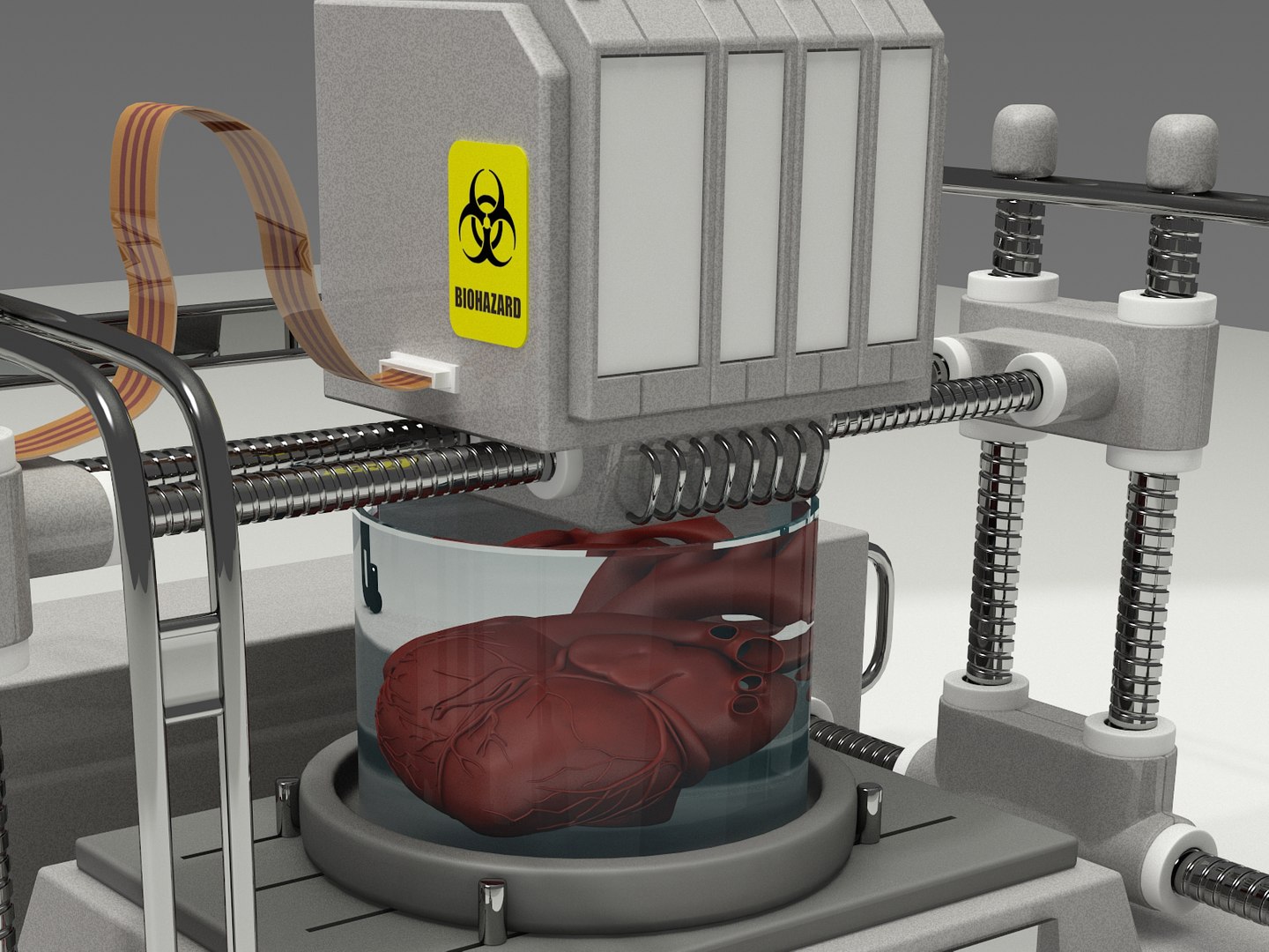 Human Anatomy Bioprinter Bio 3d Model