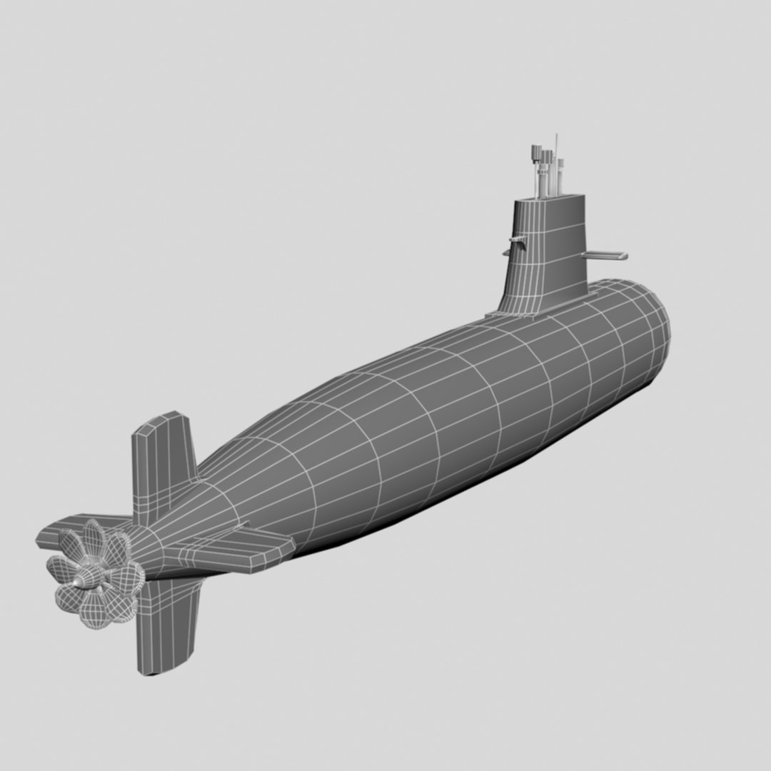 3d submarine type 039 model