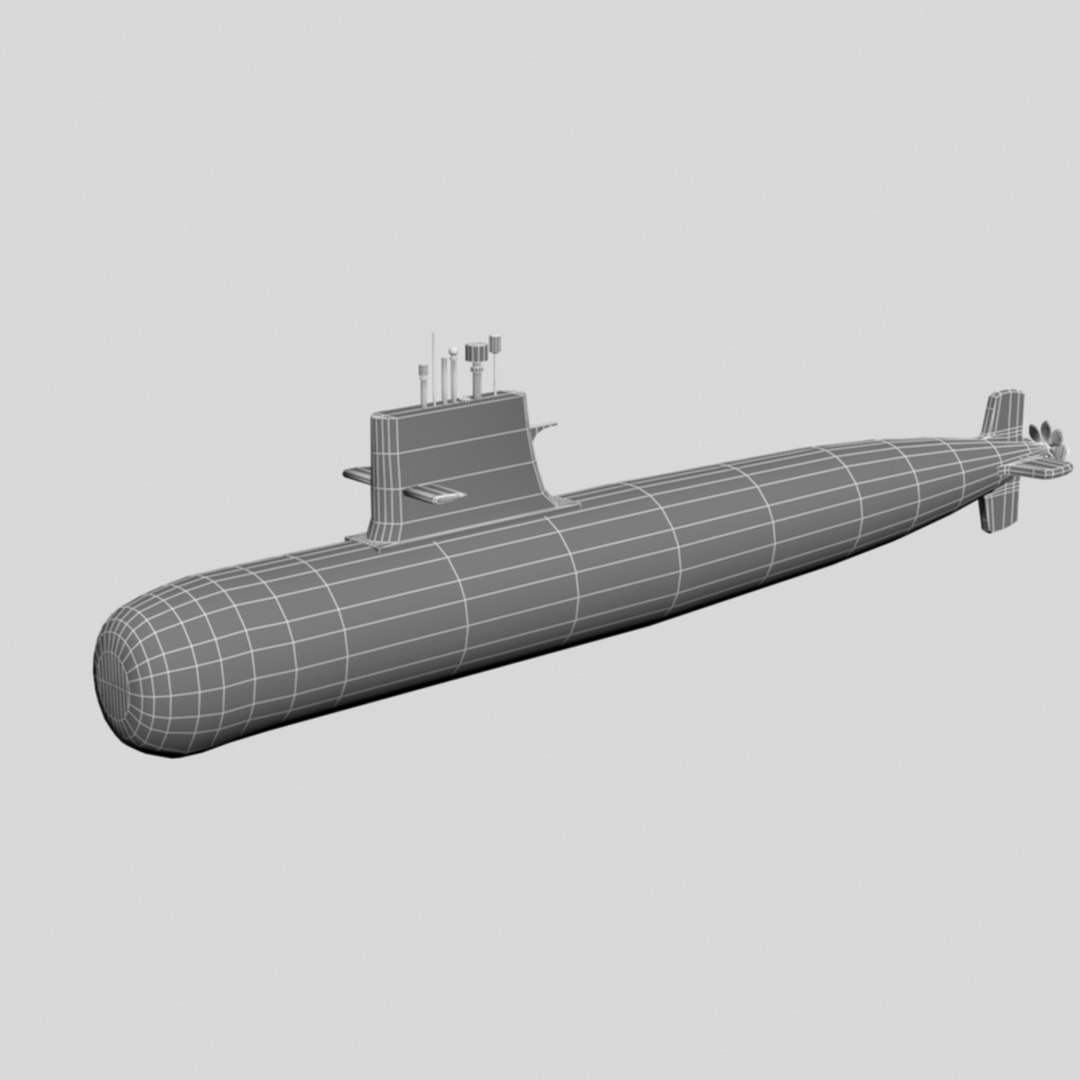 3d submarine type 039 model
