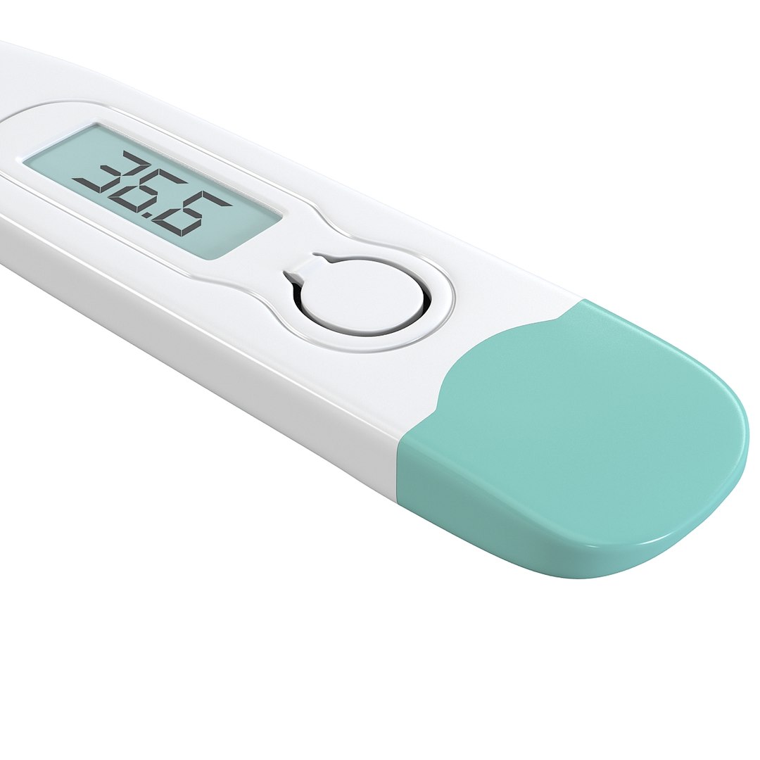 3d Waterproof Digital Thermometer Model