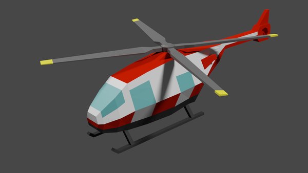 3D Lowpoly Helicopter - TurboSquid 1734866