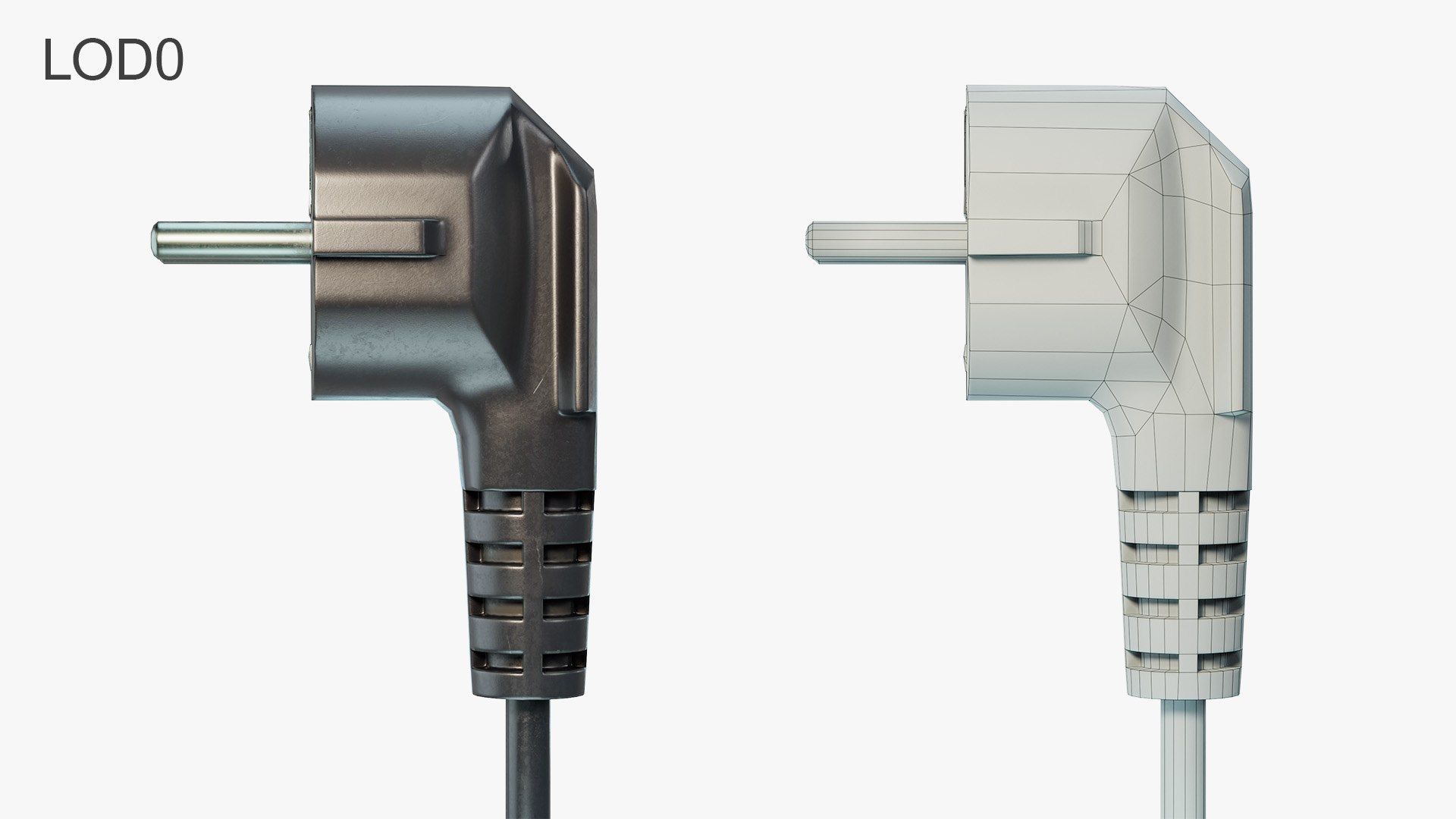 European Type E Electrical Plug 3D Model - TurboSquid 2276337