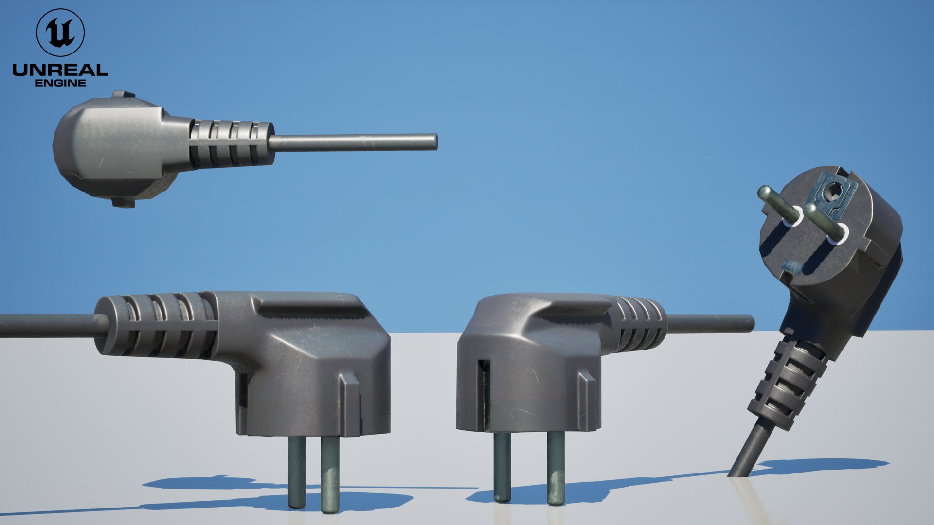 European Type E Electrical Plug 3D Model - TurboSquid 2276337