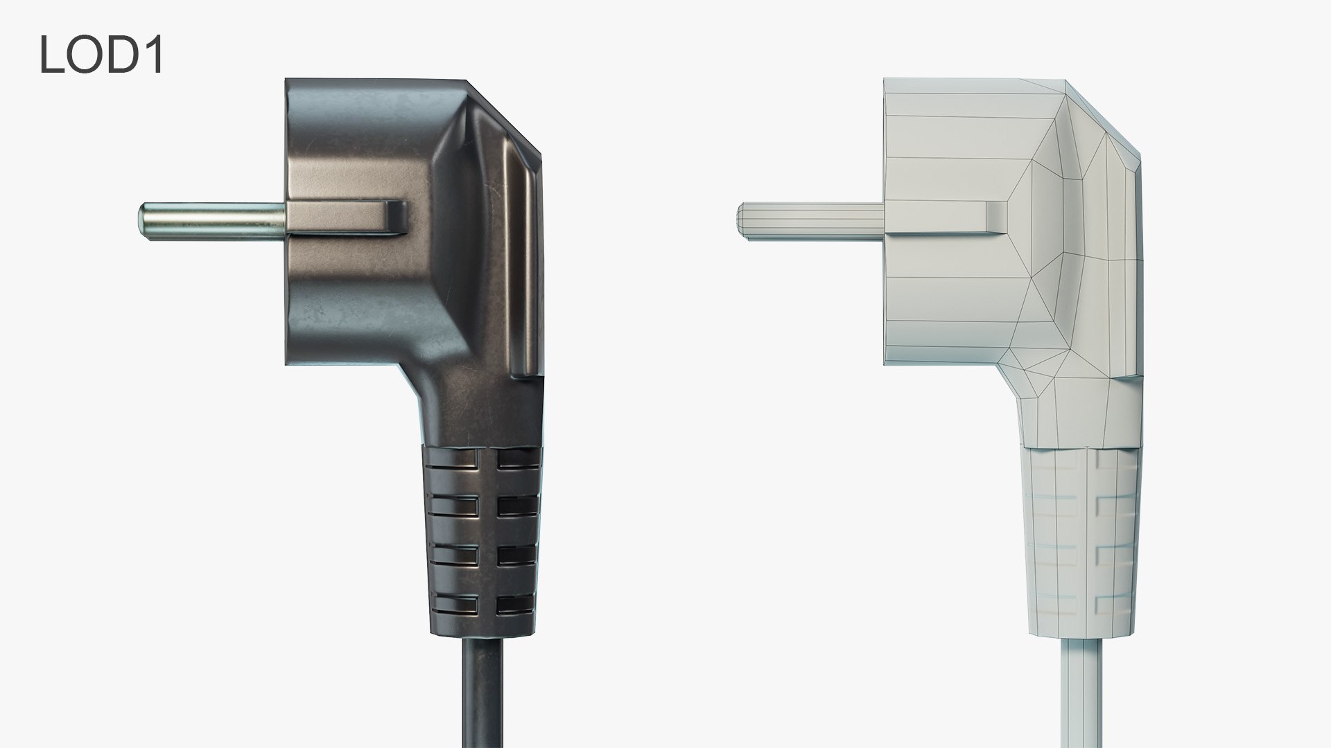 European Type E Electrical Plug 3D Model - TurboSquid 2276337