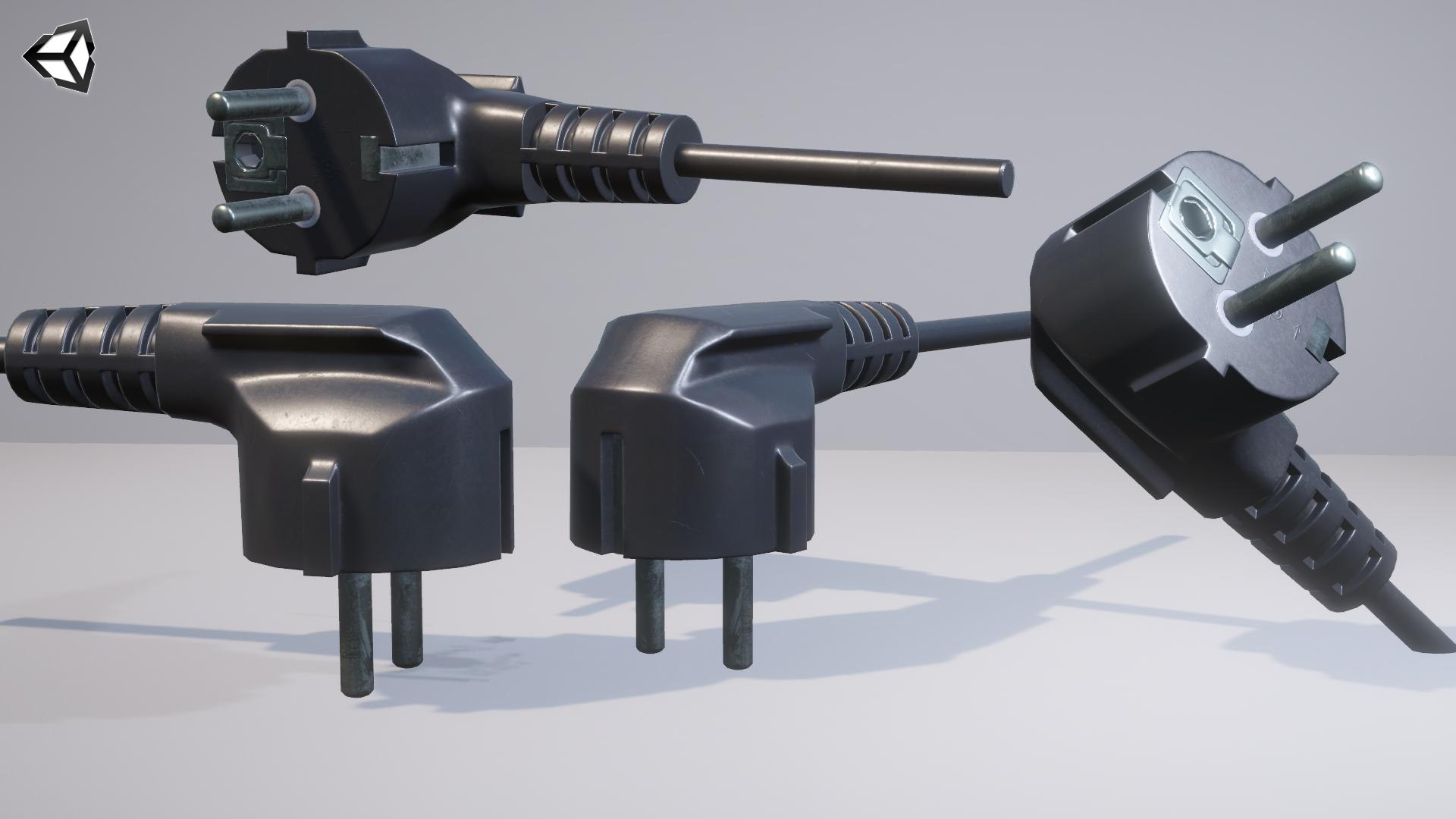European Type E Electrical Plug 3D Model - TurboSquid 2276337