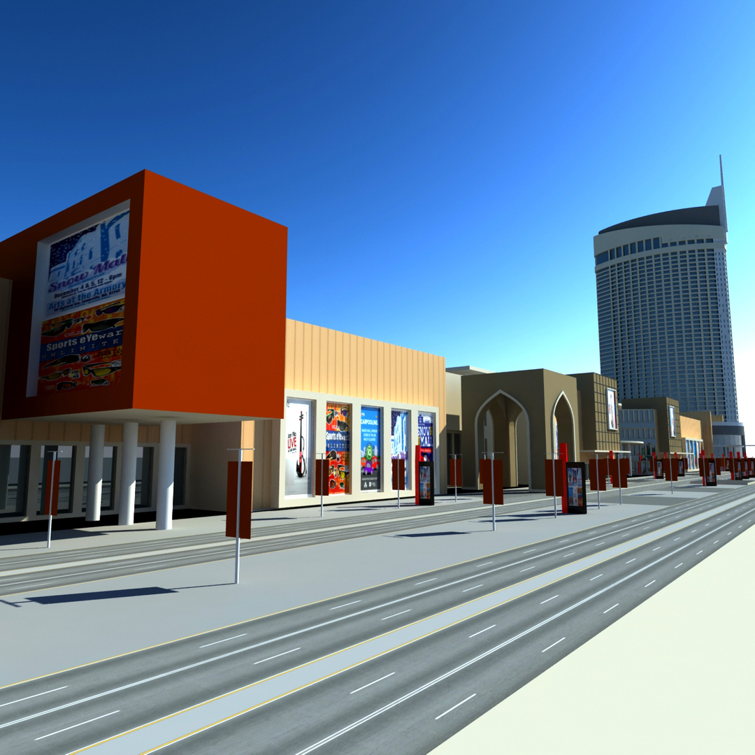 dubai mall 3d model