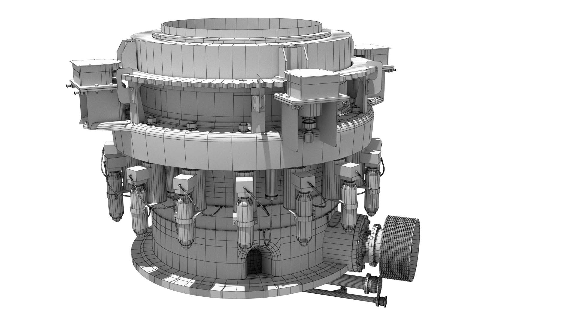 Coner Crusher MP1000 3D Model - TurboSquid 2004886