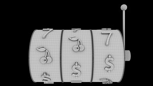 3d Model Cartoon Palms Tree