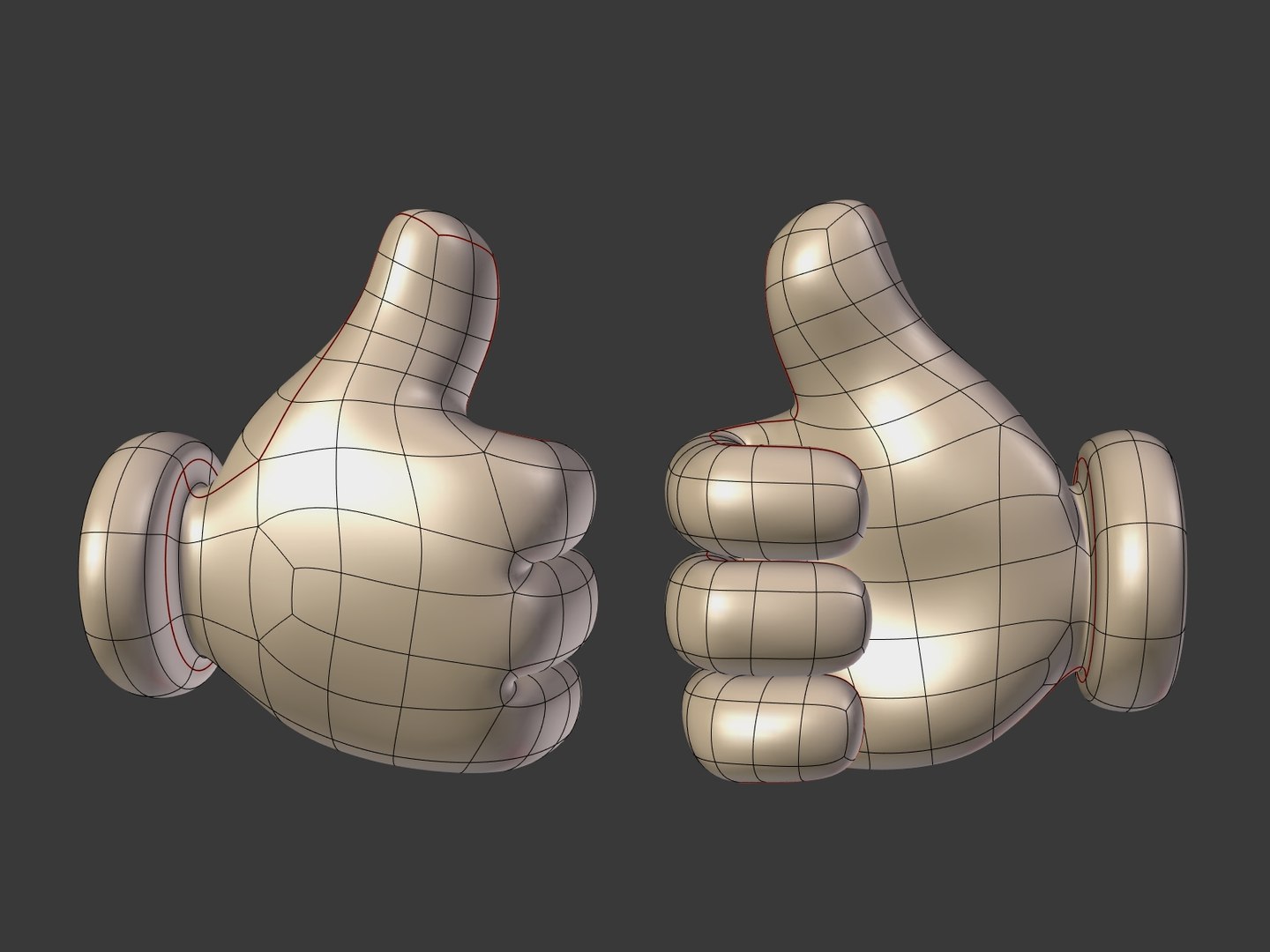 Cartoon Hand 3D Model - TurboSquid 1415344