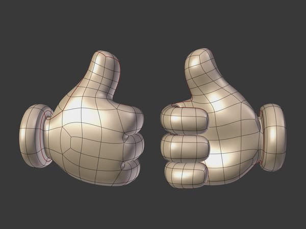 Cartoon hand 3D model - TurboSquid 1415344