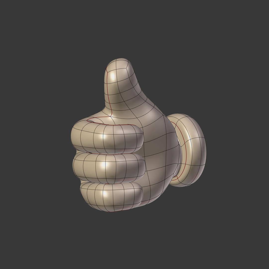 Cartoon Hand 3D Model - TurboSquid 1415344