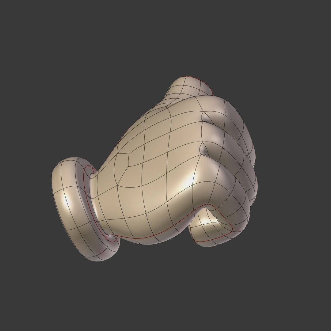 Cartoon hand 3D model - TurboSquid 1415344