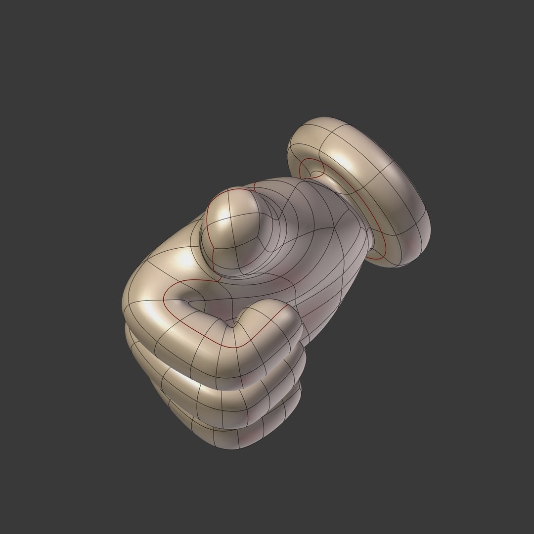 Cartoon Hand 3D Model - TurboSquid 1415344