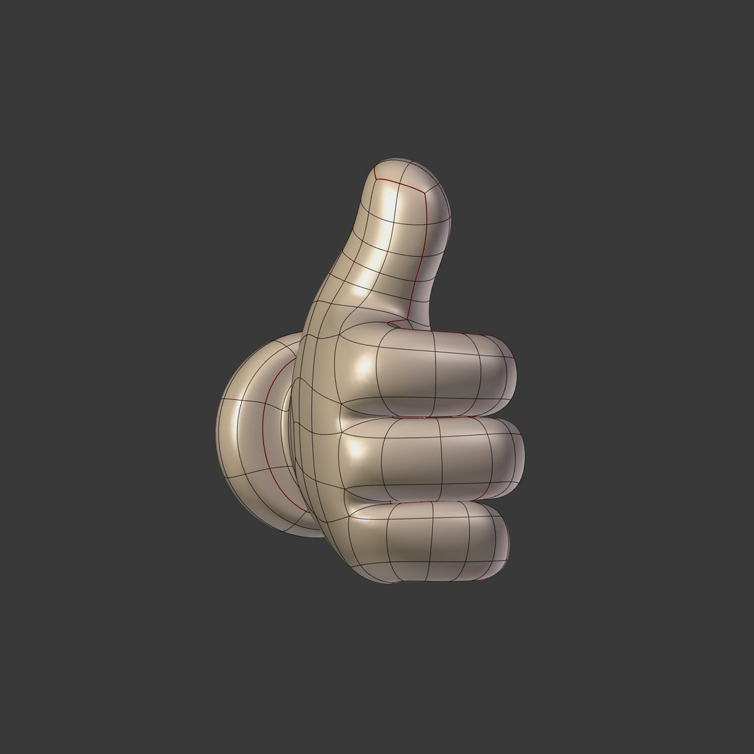 Cartoon Hand 3D Model - TurboSquid 1415344