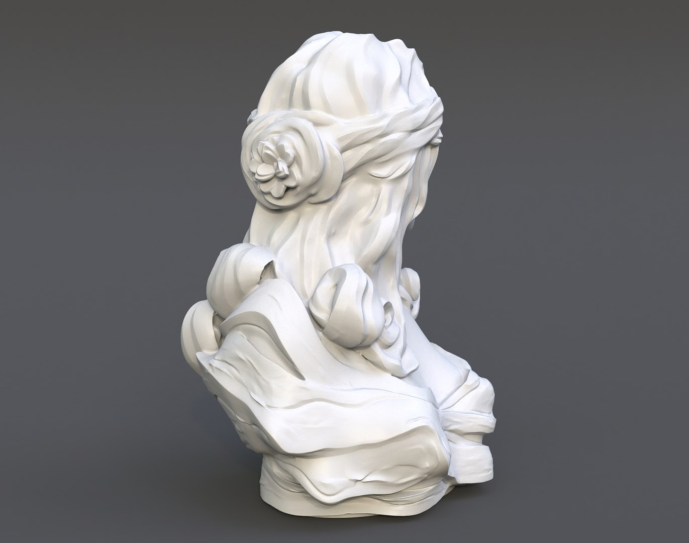 3D Female Bust Statue 3D print model - TurboSquid 2162824