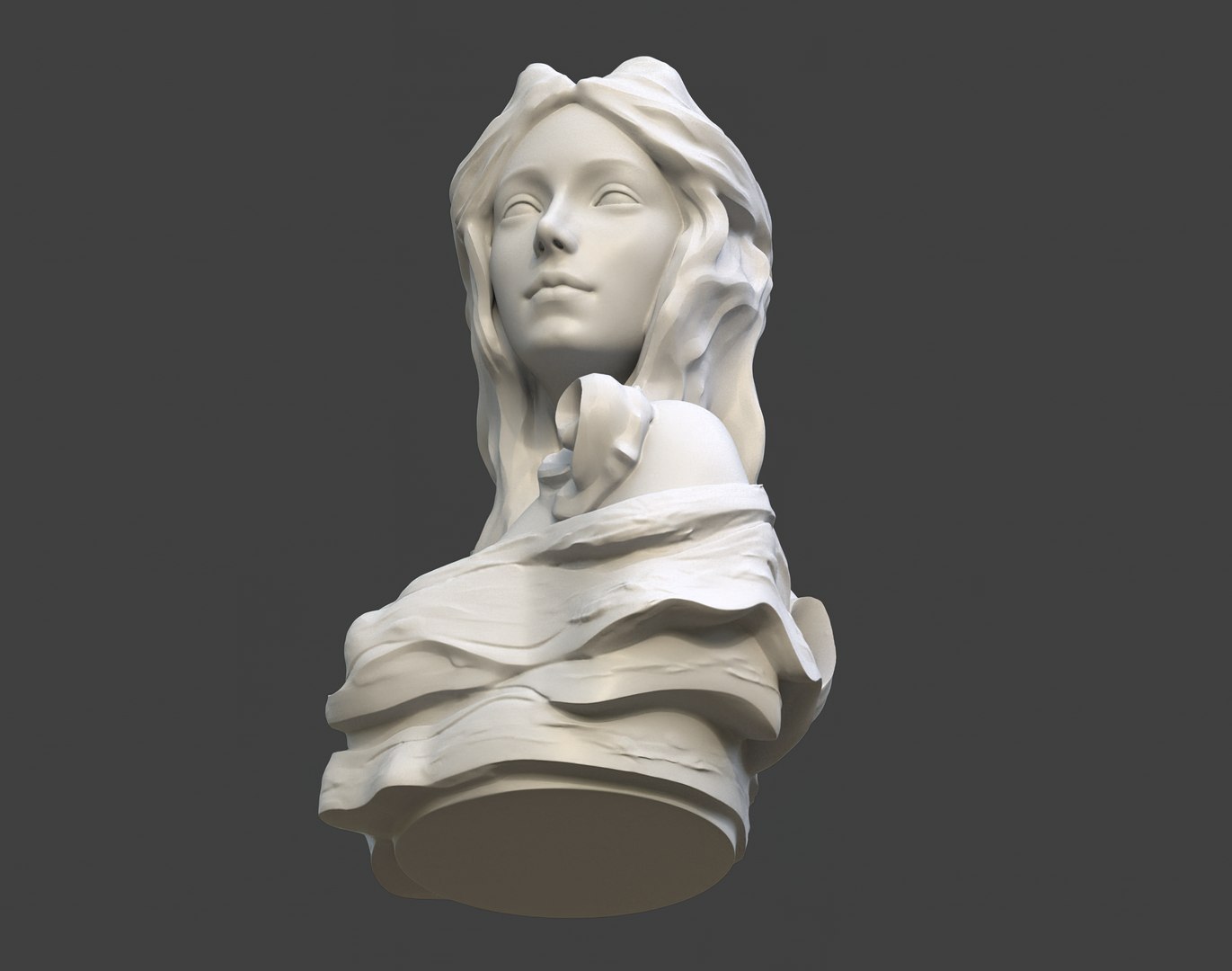 3D Female Bust Statue 3D print model - TurboSquid 2162824