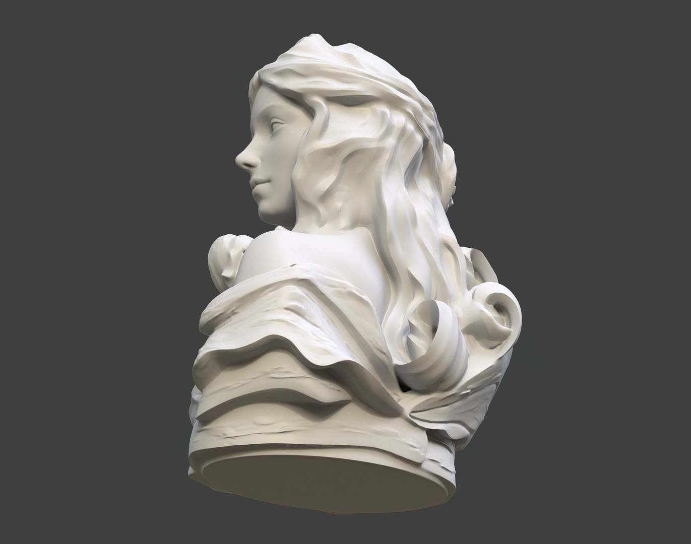 3D Female Bust Statue 3D print model - TurboSquid 2162824