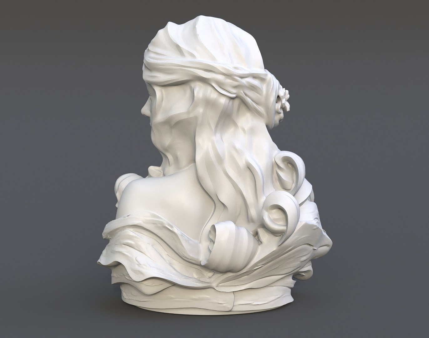 3D Female Bust Statue 3D print model - TurboSquid 2162824