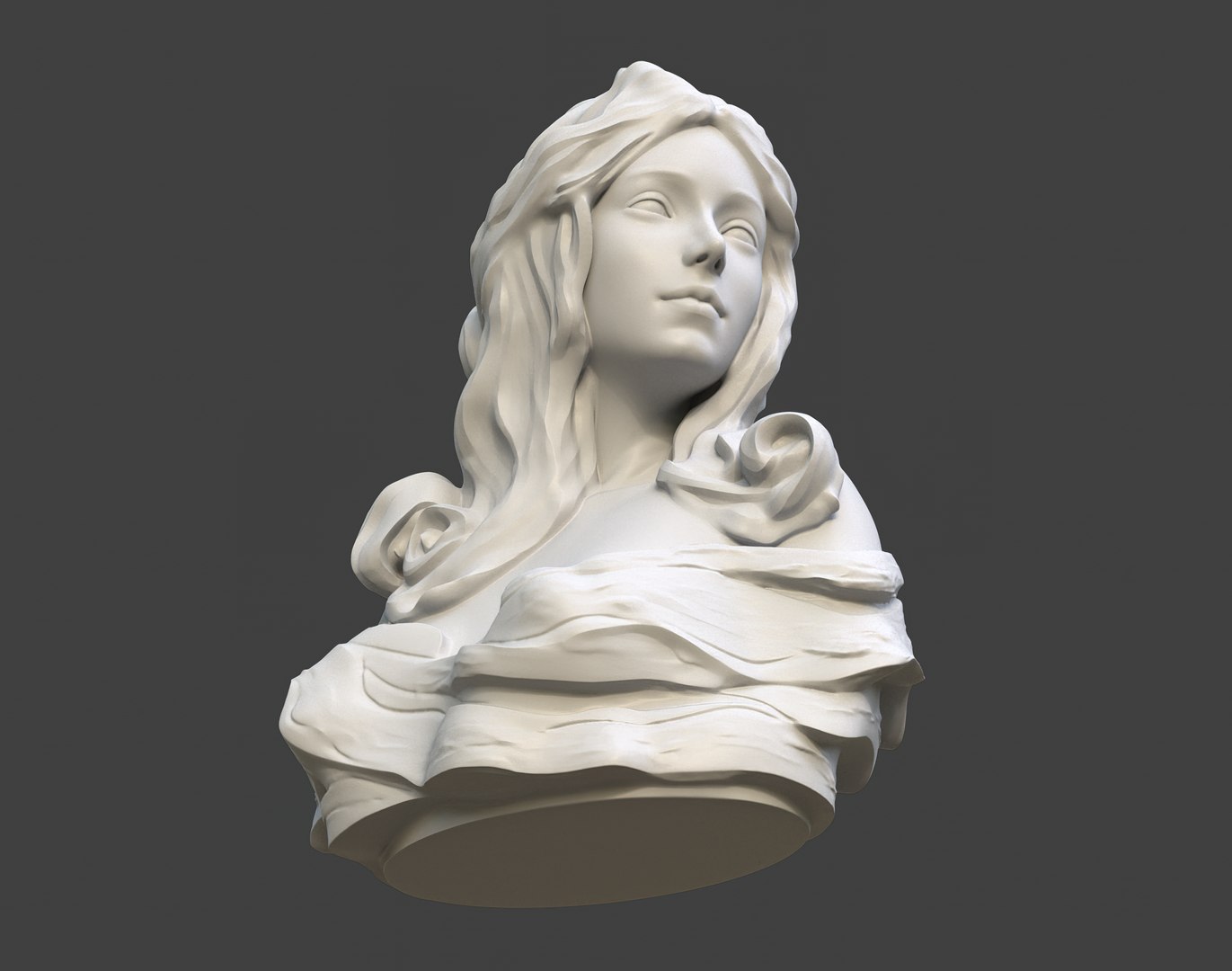 3D Female Bust Statue 3D print model - TurboSquid 2162824