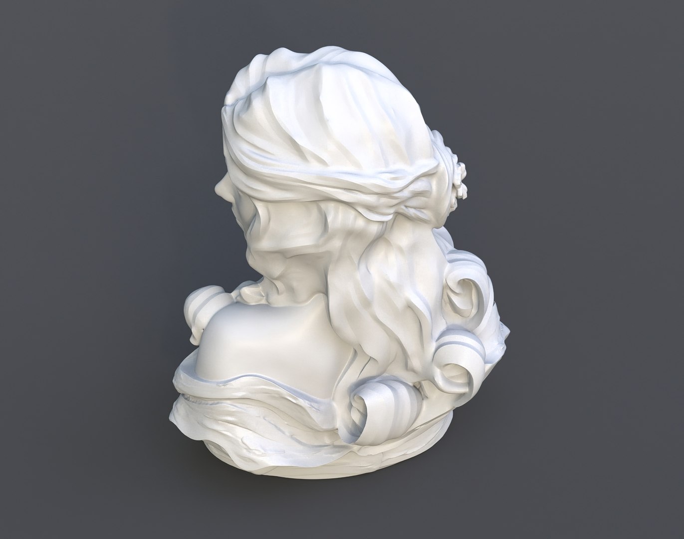 3D Female Bust Statue 3D print model - TurboSquid 2162824