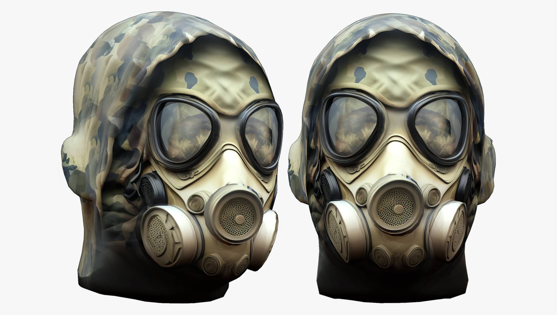 Gas Mask Protection Plastic Black 3D Model - TurboSquid 2024364