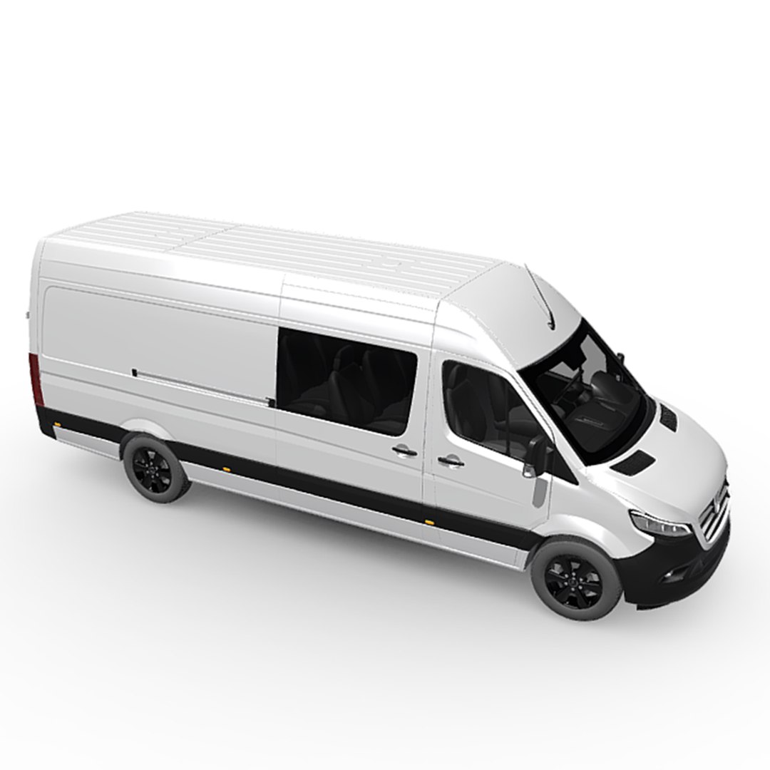 New Mercedes-Benz Sprinter Crew Van L3 H2 3D Model - TurboSquid 2260273