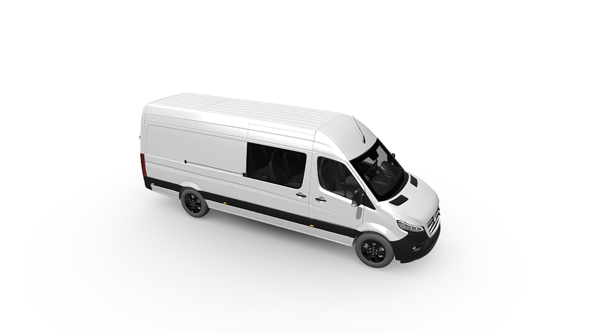 New Mercedes-Benz Sprinter Crew Van L3 H2 3D Model - TurboSquid 2260273