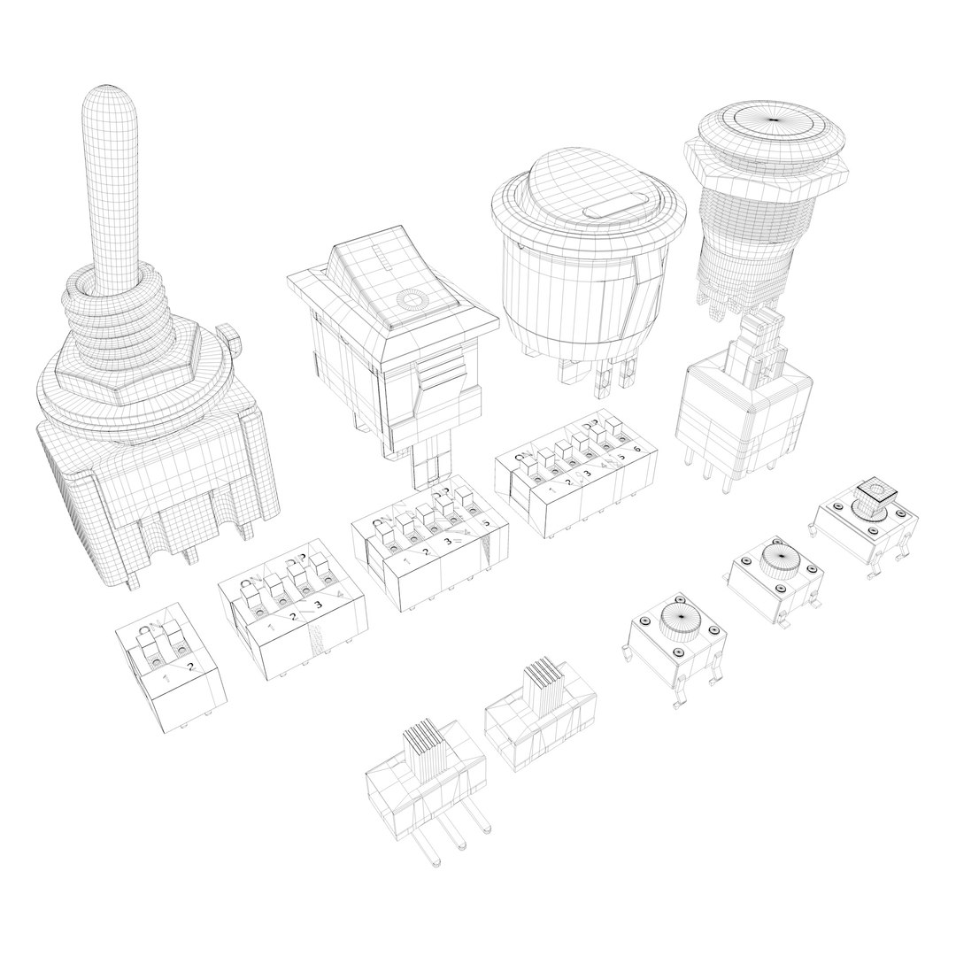 3D Electrical Switch Model - TurboSquid 1744187