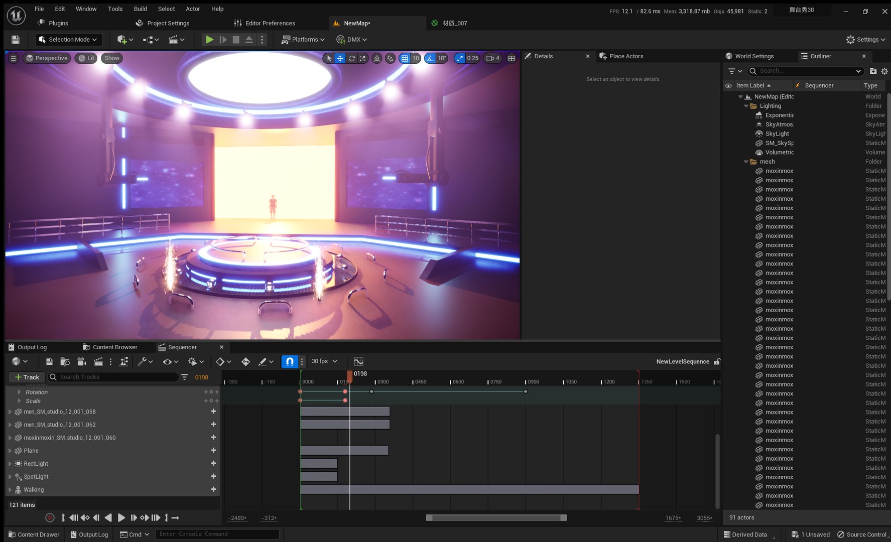3D UE5 DMX Virtual Stage - TurboSquid 2420236