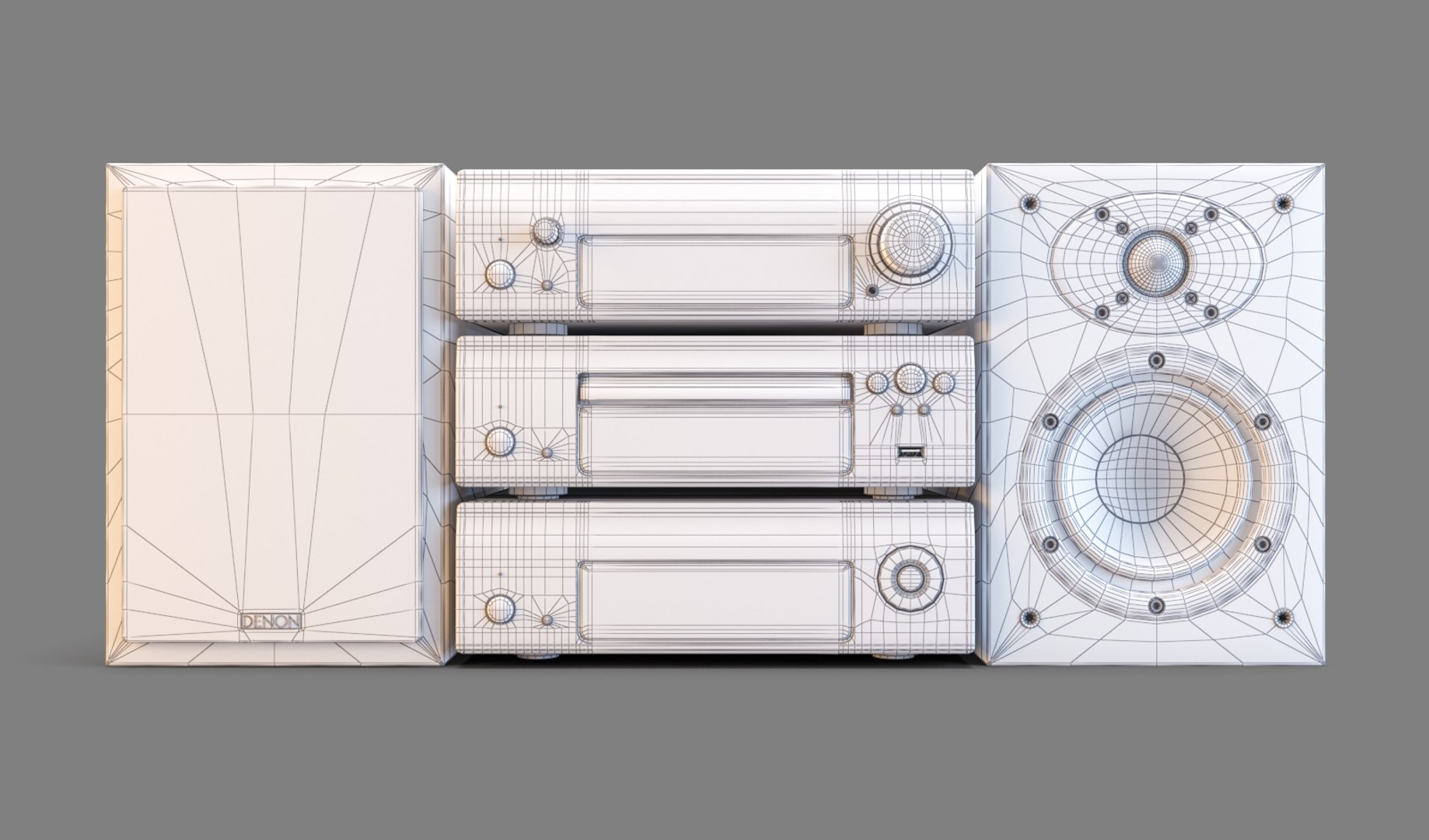 Hi-fi Denon Dab 3d Obj