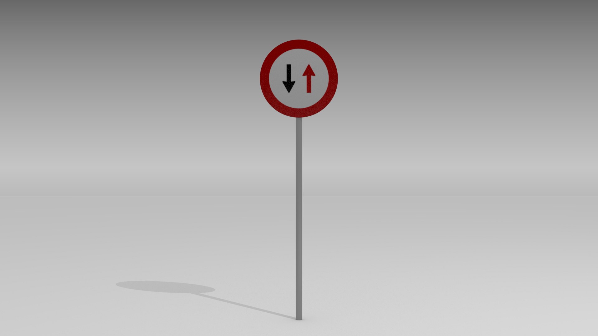 coming sign 3d obj