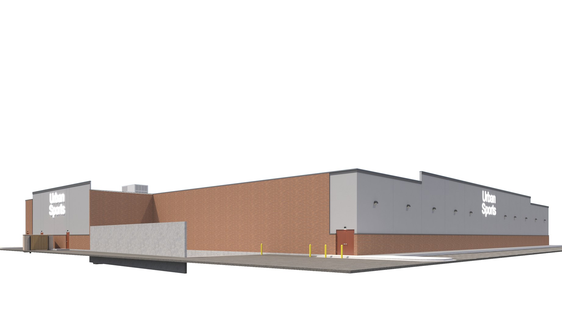 3D Exterior Retail Store Model - TurboSquid 1341946
