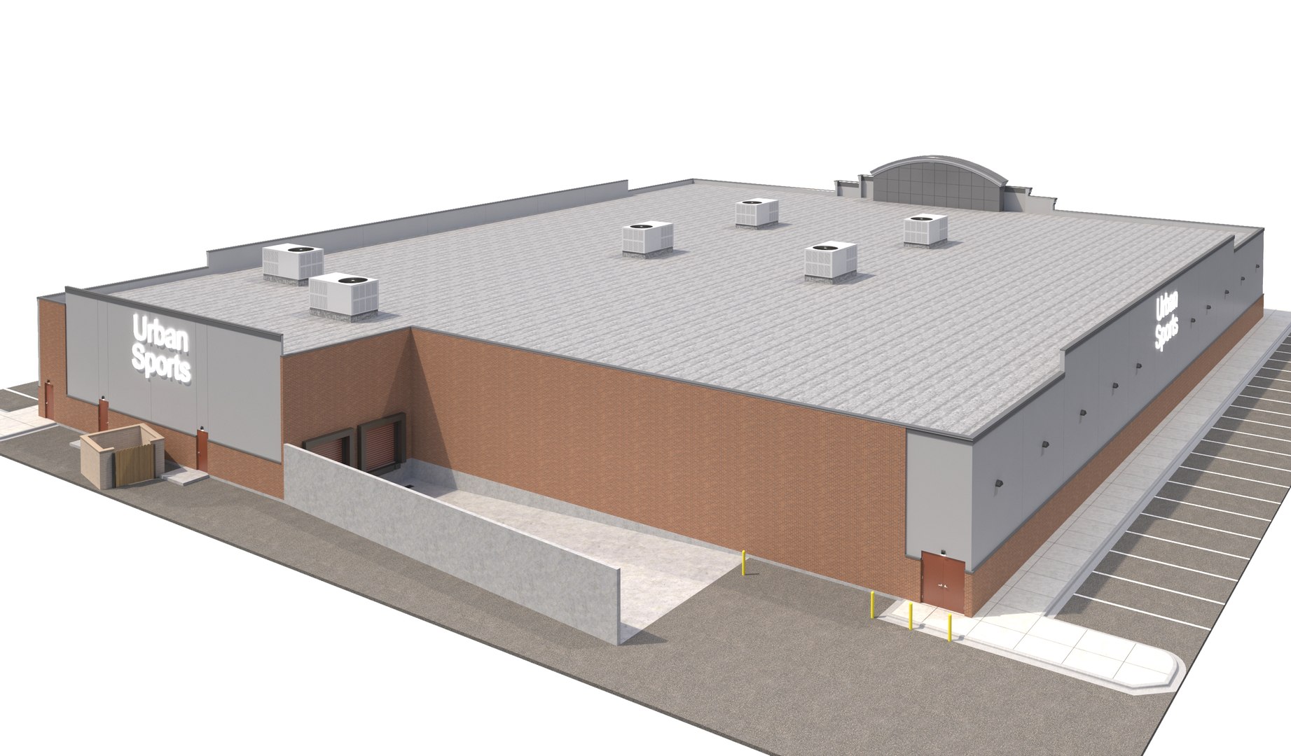 3D Exterior Retail Store Model - TurboSquid 1341946