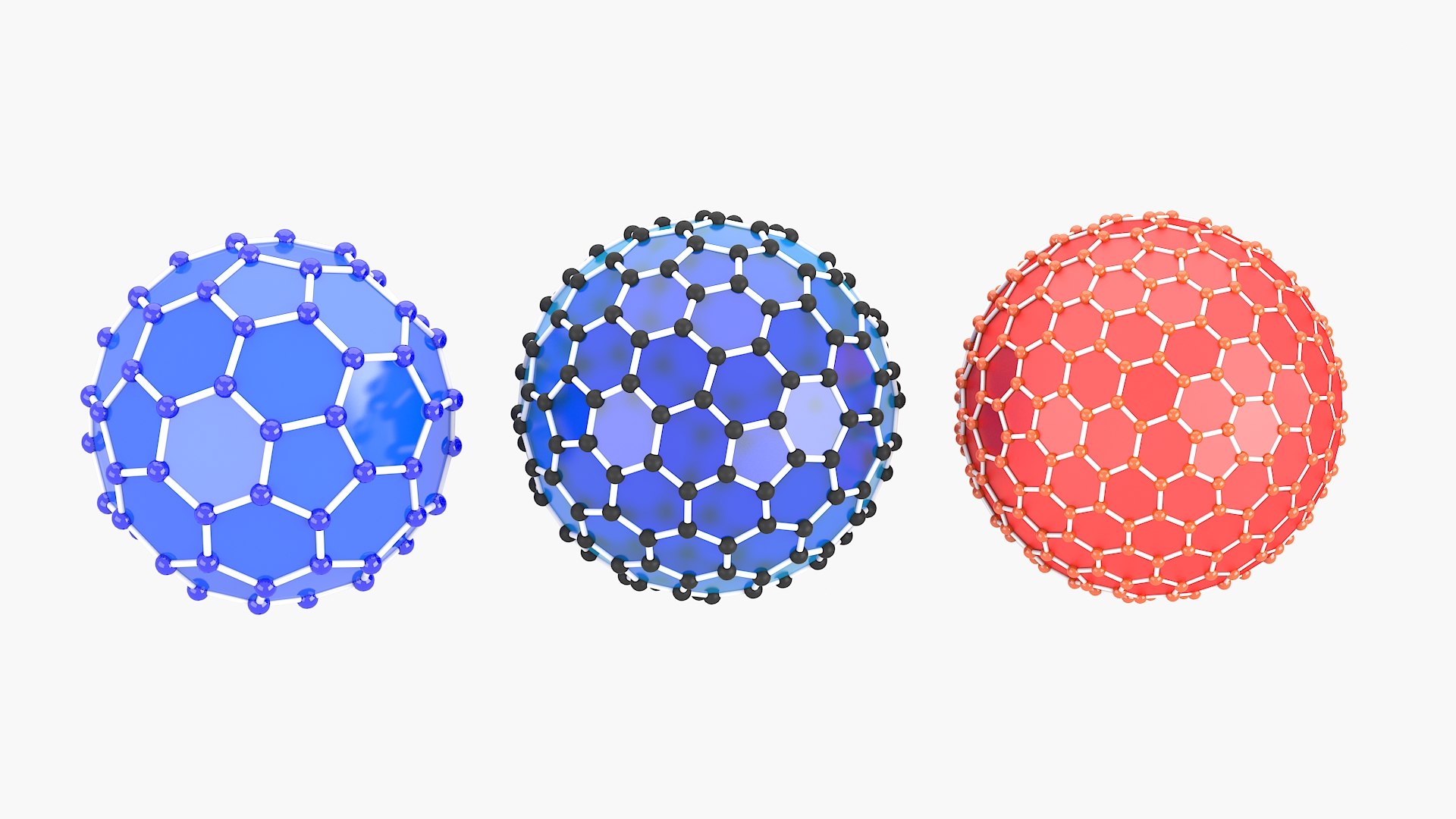 3D Buckyballs Model - TurboSquid 1258204
