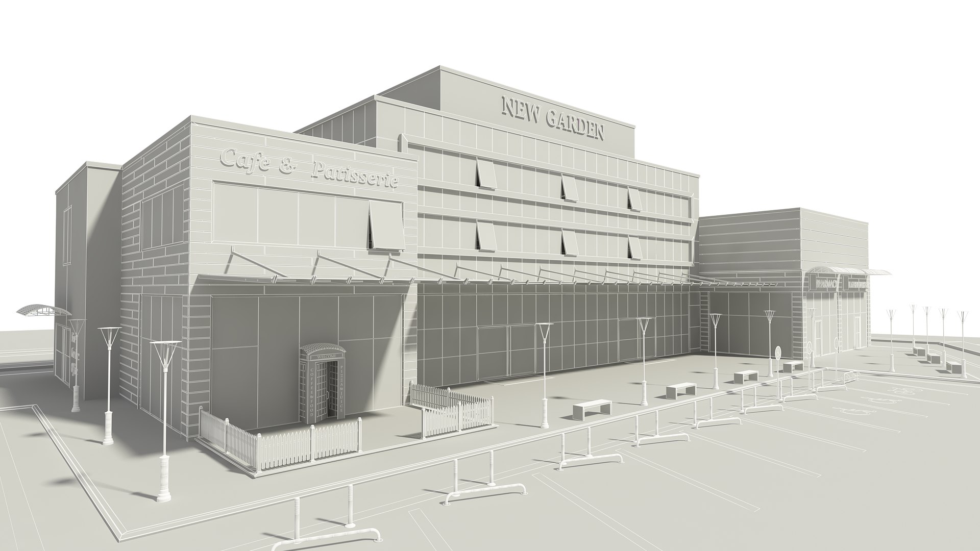 The Mall Building 3D Model - TurboSquid 1971489