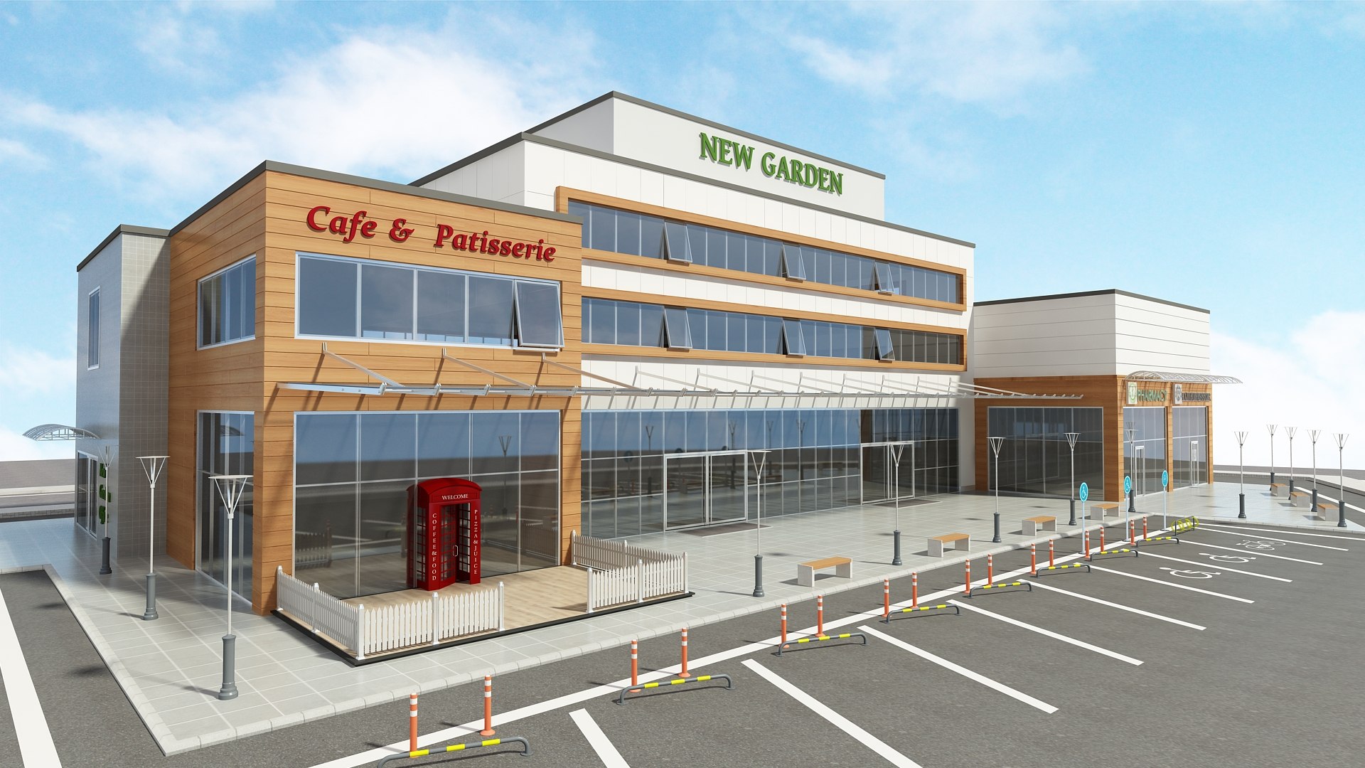 The Mall Building 3D Model - TurboSquid 1971489