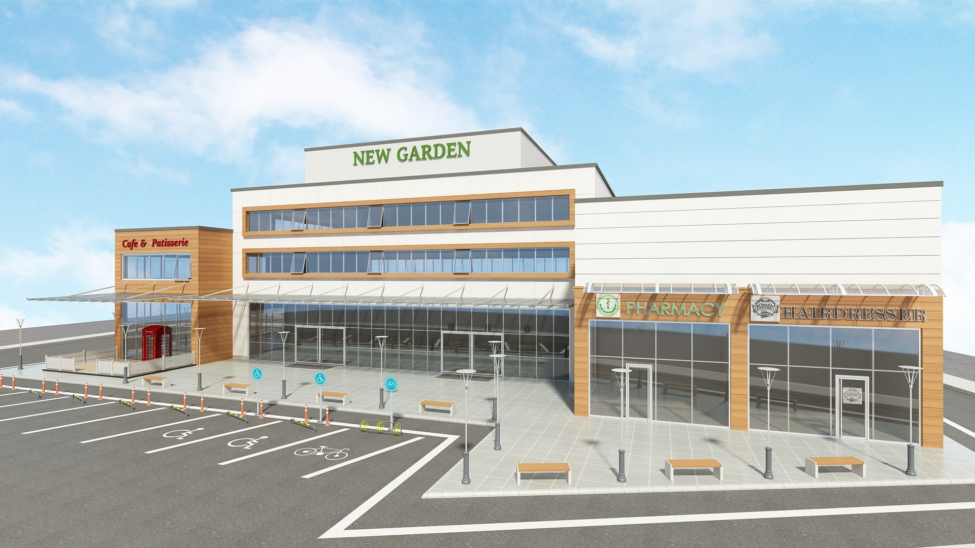 The Mall Building 3D Model - TurboSquid 1971489