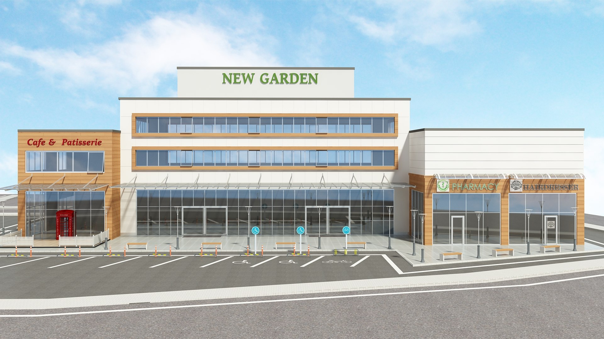 The Mall Building 3D Model - TurboSquid 1971489