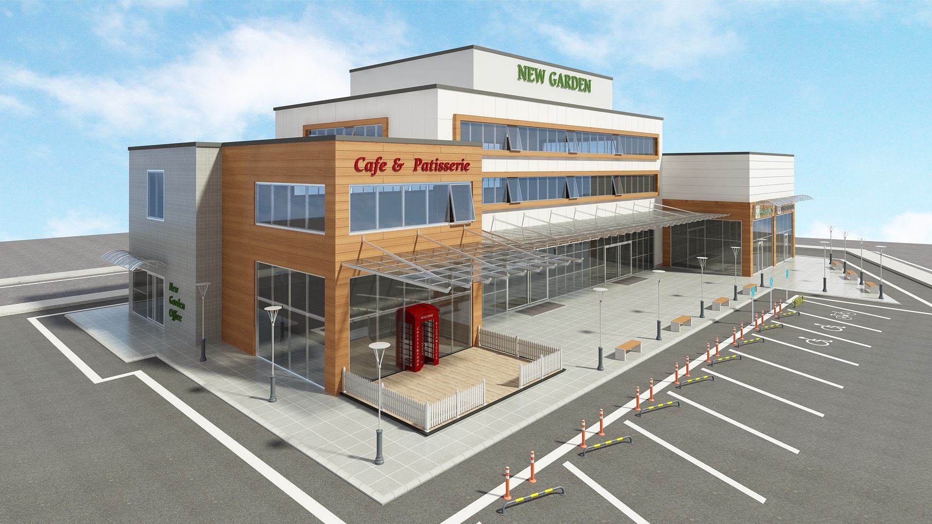 The Mall Building 3D Model - TurboSquid 1971489