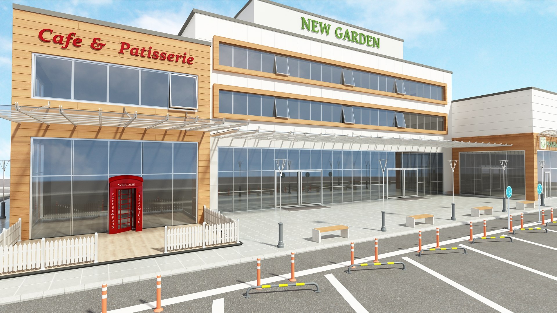 The Mall Building 3D Model - TurboSquid 1971489